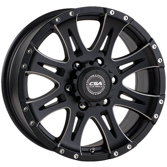 CSA Raptor 17x8 6/139.7 ET+45 Satin Black Milled Set of Alloy Wheels | eBay